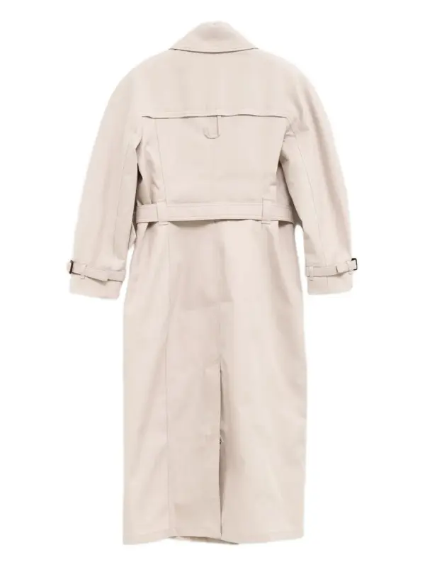Jacquemus Double-breasted Trench Coat With Belt - White