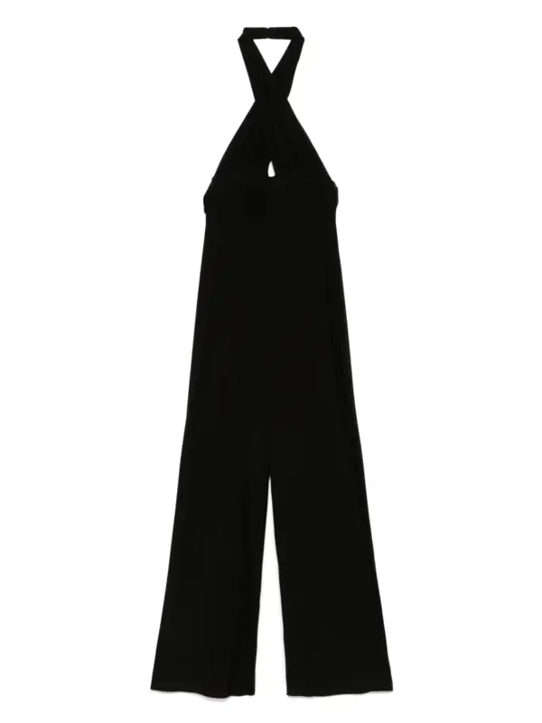 Norma Kamali One-piece Jumpsuit With Open Back - Black