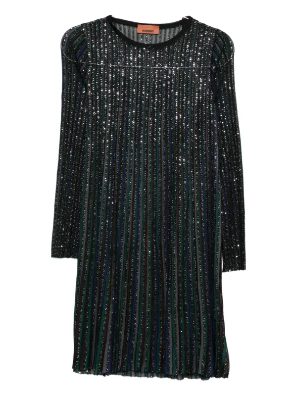 Missoni Long Sleeve Striped Dress - Multi