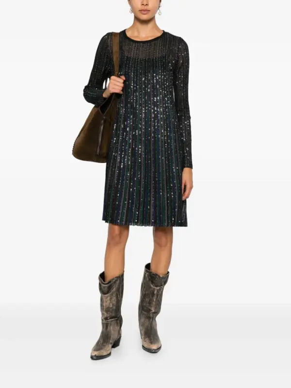 Missoni Long Sleeve Striped Dress
