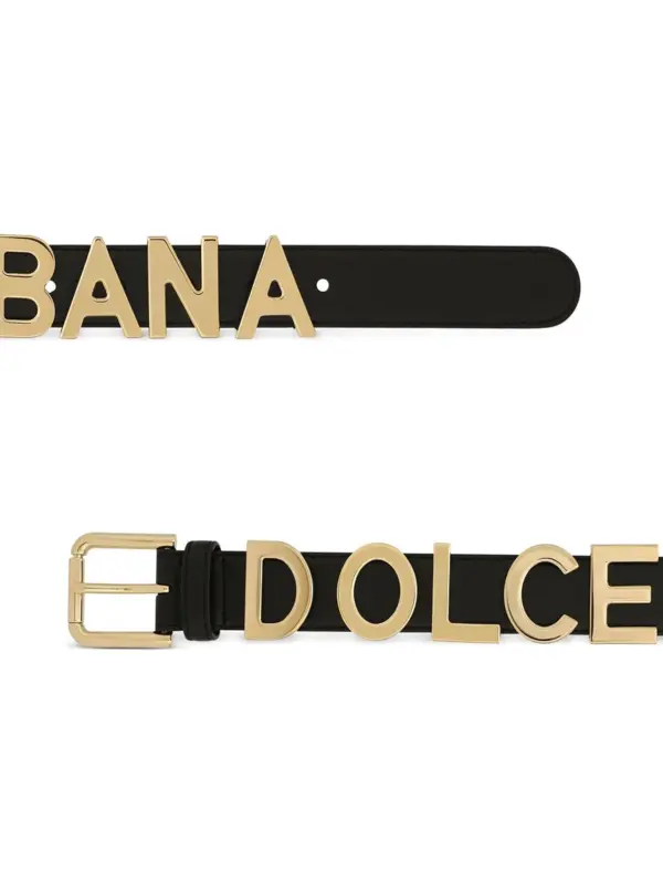 Dolce & Gabbana Logo Plaque Belt