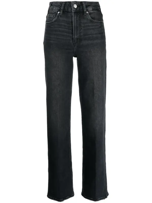 Paige Sasha Wide-leg Jeans - Black