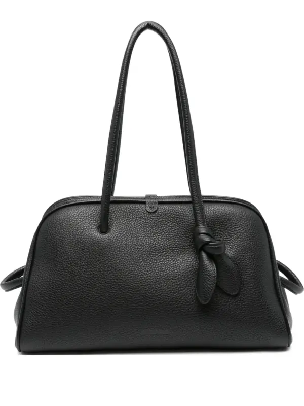 Jacquemus Tourist Leather Tote Bag - Black