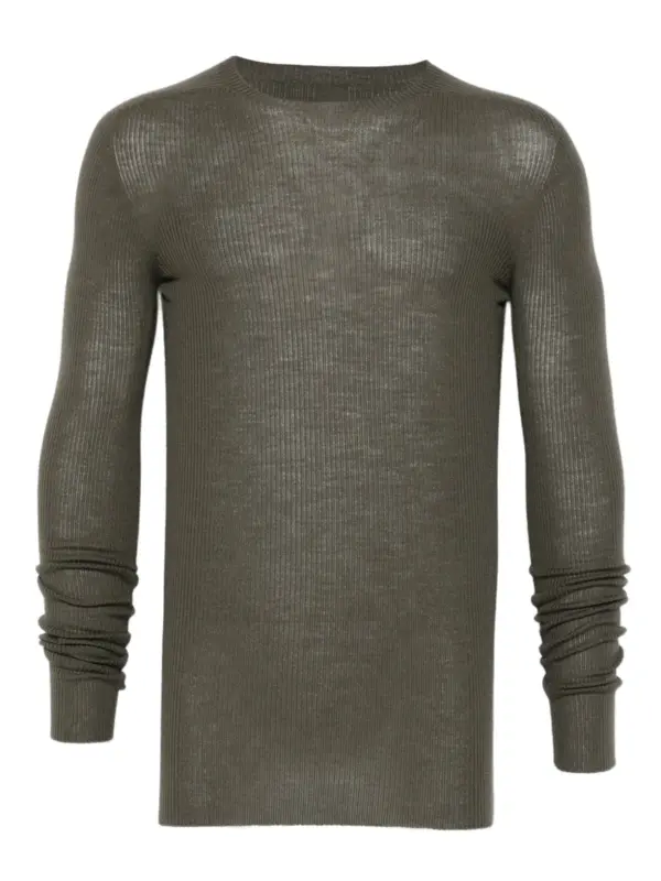 Rick Owens Ribbed Wool Sweater