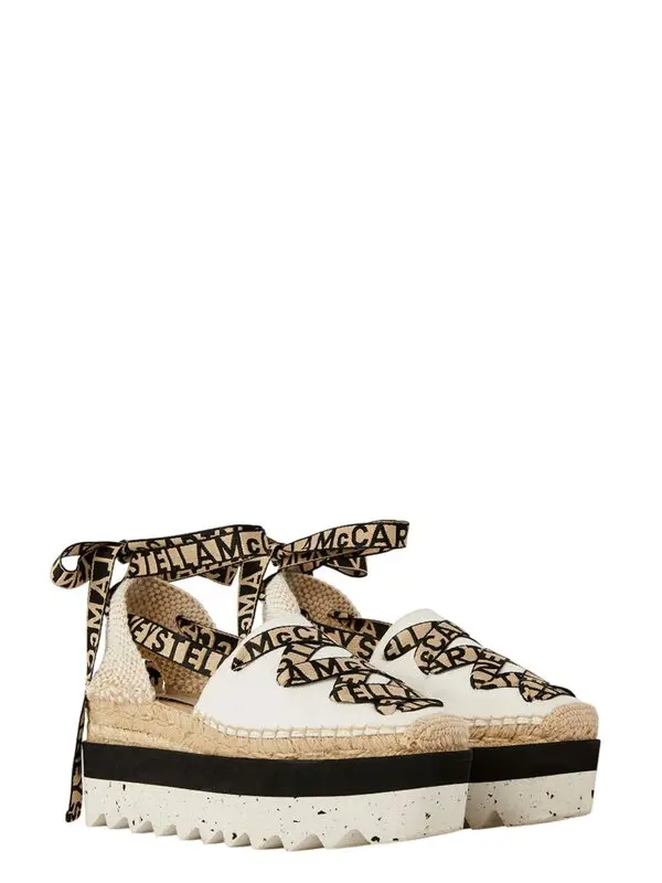 Stella McCartney Gaia Platform Espadrilles - White