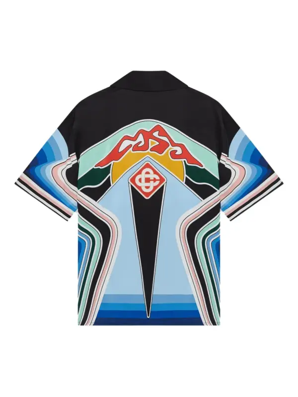 Casablanca Graphic Mountain Print Shirt - Multi