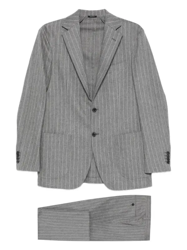 SARTORIO NAPOLI Composé Jacket And Trousers Suit - Black