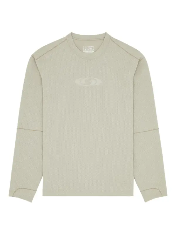 MM6 X SALOMON Sweatshirt With Logo Decoration - Green