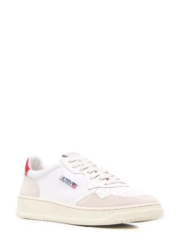 AUTRY Medalist Low Ls43 Leather/suede /red