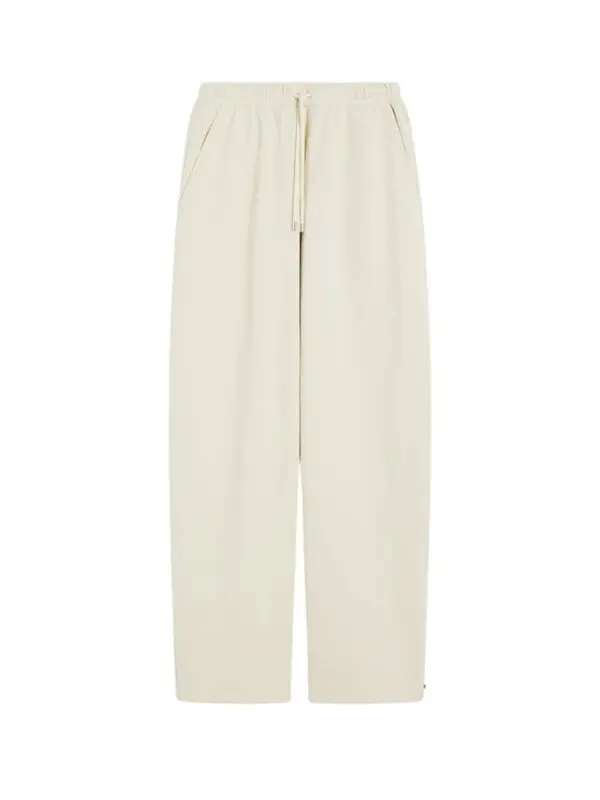 Sportmax Soft, Lightweight Fleece Pants Ivory - White