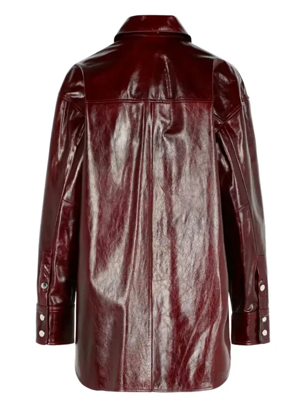 Sportmax Nappa Leather Shirt - Red