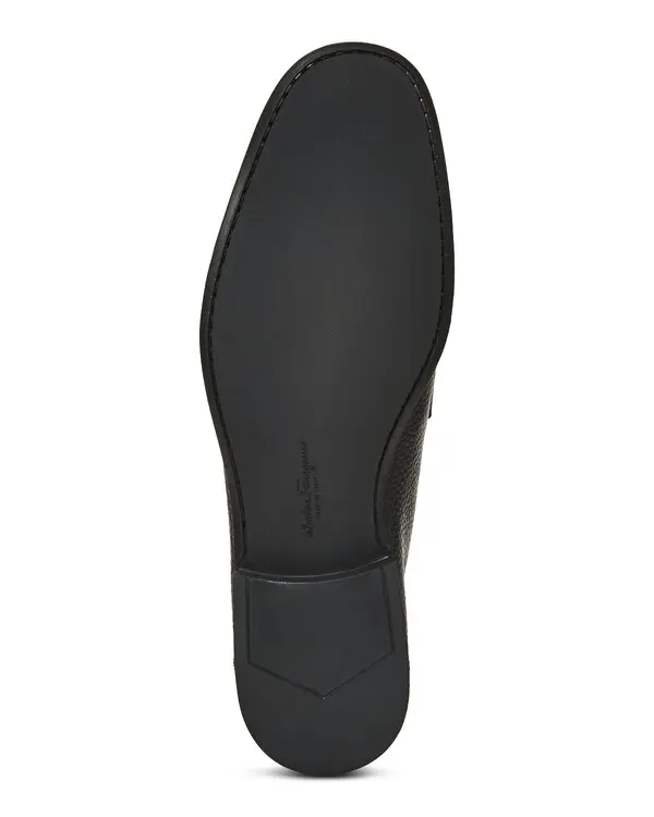 FERRAGAMO Grandioso Double Gancini Bit Leather Loafers
