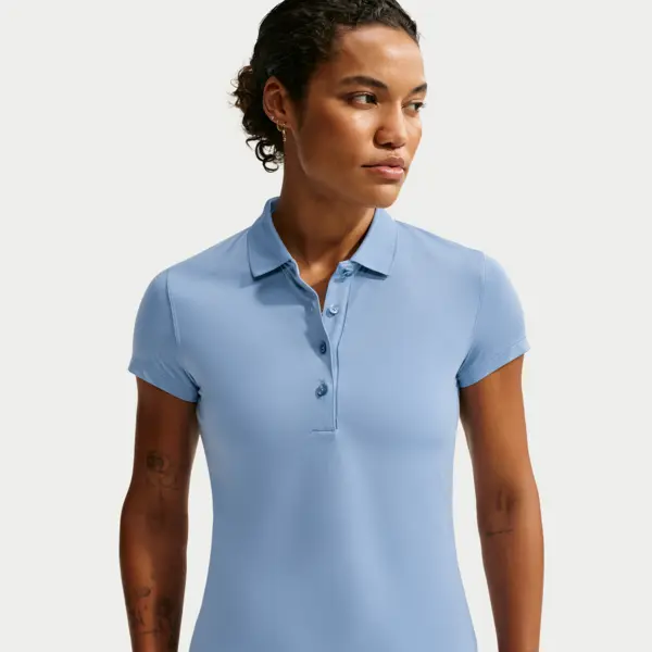 Nike Golf Club Dri-fit Uv Short-sleeve Golf Polo - Blue