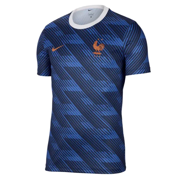 Nike Fff Soccer Short-sleeve Supporter's Top - Blue
