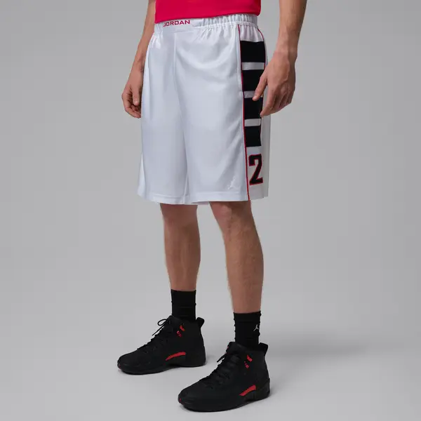 JORDAN Brooklyn Cat Scratch Shorts - White
