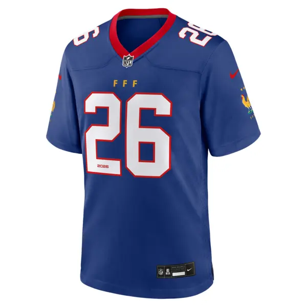 Nike France National Team Soccer X Nfl Game Jersey - Blue