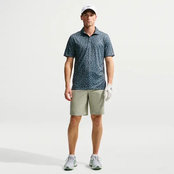 Nike Par Dri-fit Grass Print Golf Polo