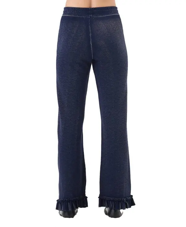 Goldie LeWinter Denim Wash Ruffle Pant