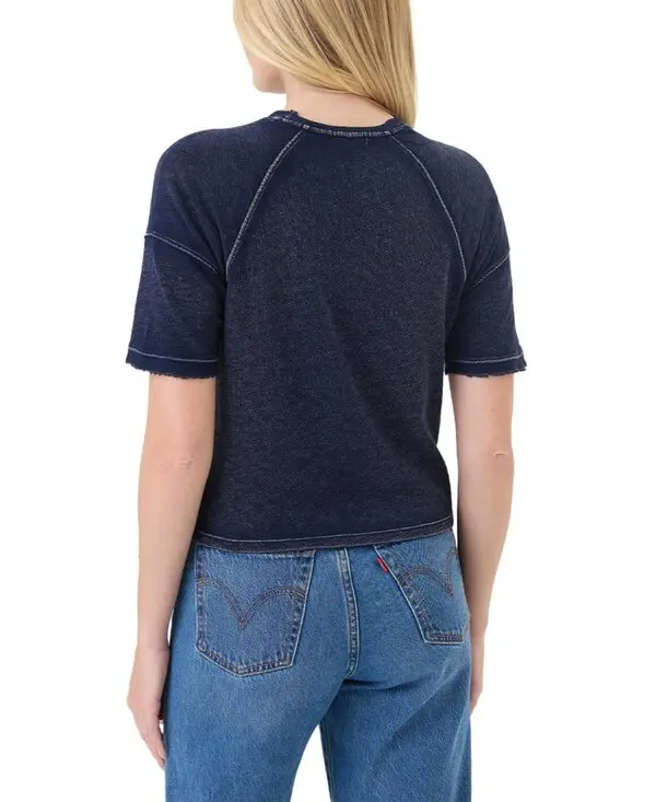 Goldie LeWinter Denim Wash Raglan Top