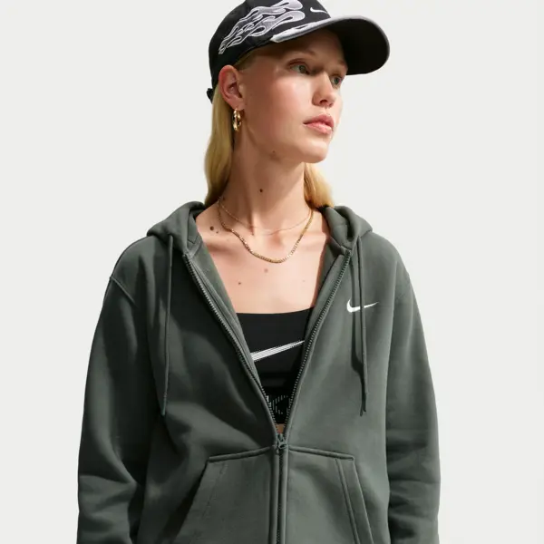 Nike Studio Fleece Medium Weight Full-zip Hoodie - Green