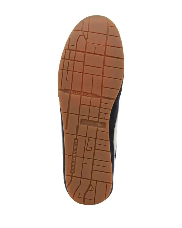 Vince La Runner Suede Slip On Sneakers - Cosmic Blue