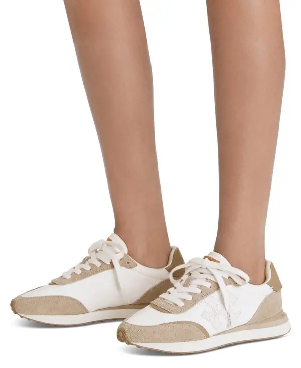 Tory Burch Destiny Retro Running Sneakers - White