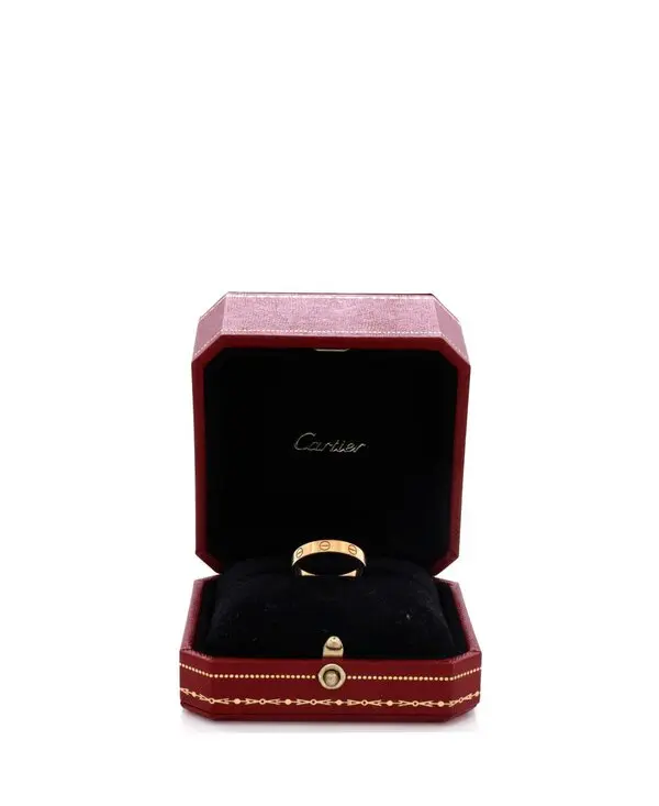 CARTIER Love Wedding Band Ring 18k Rose Gold