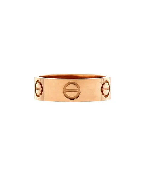 CARTIER Love Band Ring 18k Rose Gold - Pink