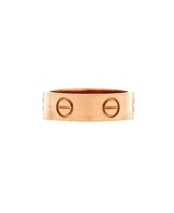 CARTIER Love Band Ring 18k Rose Gold