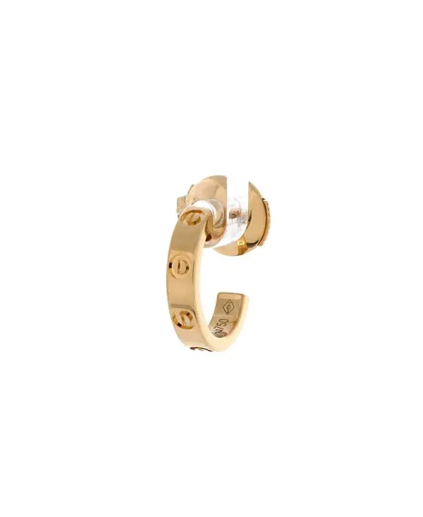 CARTIER Small Love Hoop Earrings 18k
