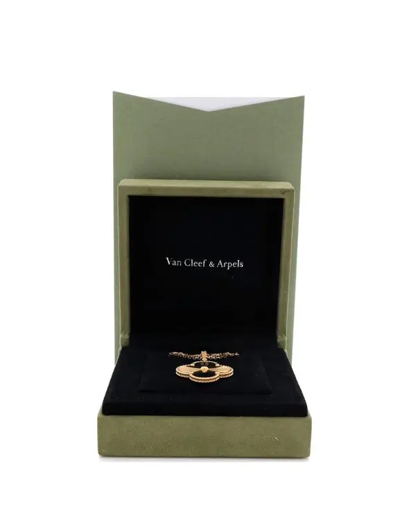 VAN CLEEF & ARPELS Magic Alhambra Long Necklace Guilloche 18k 35