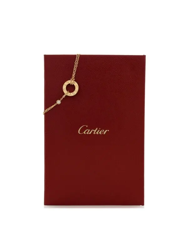 CARTIER 2 Diamonds Love Bracelet 18k With Diamonds