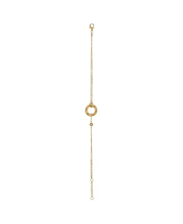 CARTIER 2 Diamonds Love Bracelet 18k With Diamonds