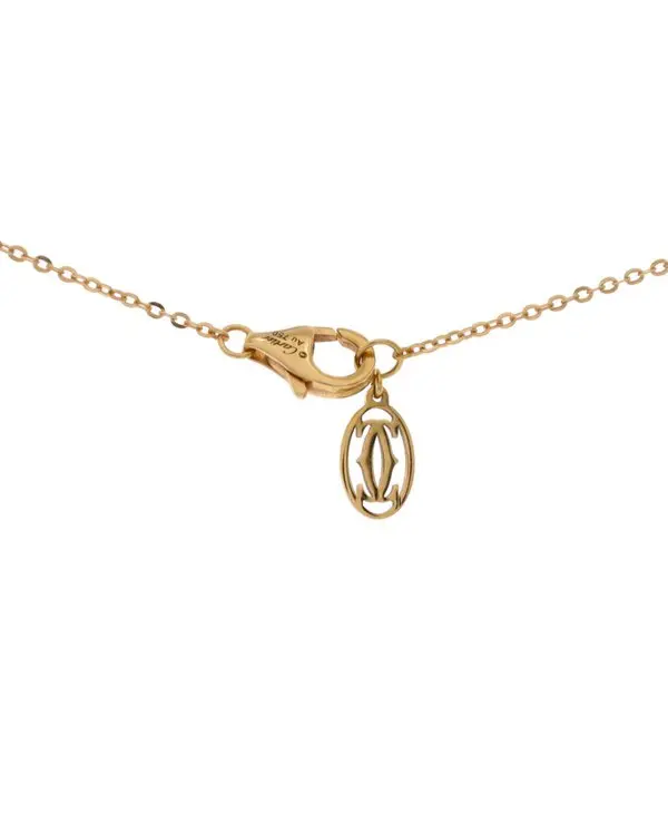 CARTIER Trinity Pendant Necklace 18k Tricolor With Diamond, 17