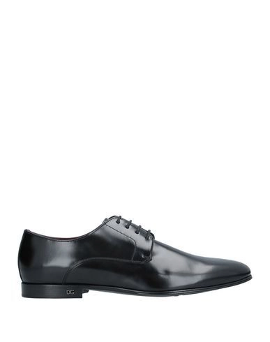 Dolce & Gabbana Lace-up Shoes Size Calfskin - Black