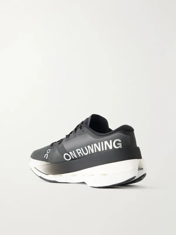 On Cloudboom Max Rubber-trimmed Mesh Sneakers - Black