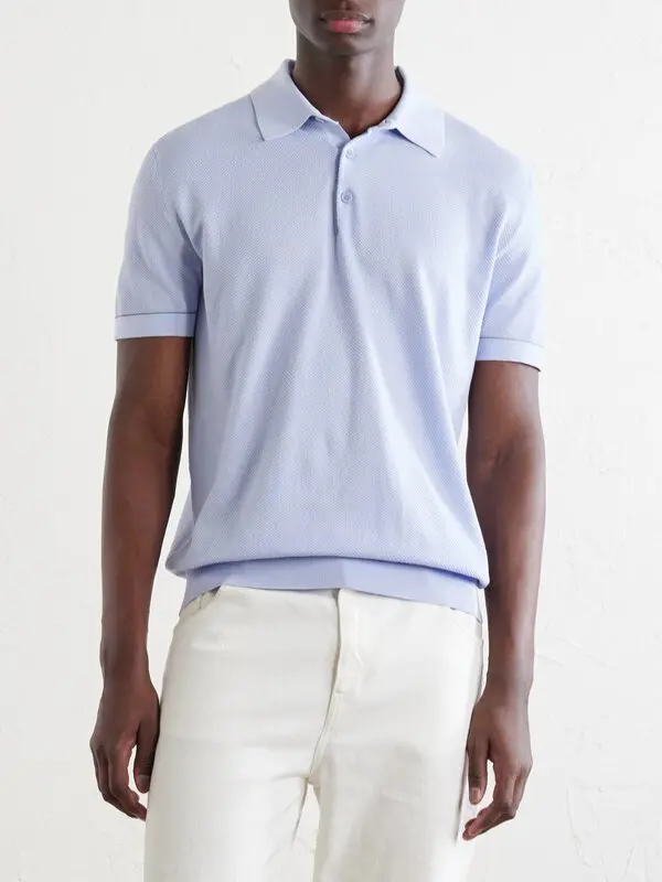 Brioni Sea Island Cotton Polo Shirt