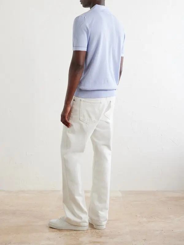 Brioni Sea Island Cotton Polo Shirt