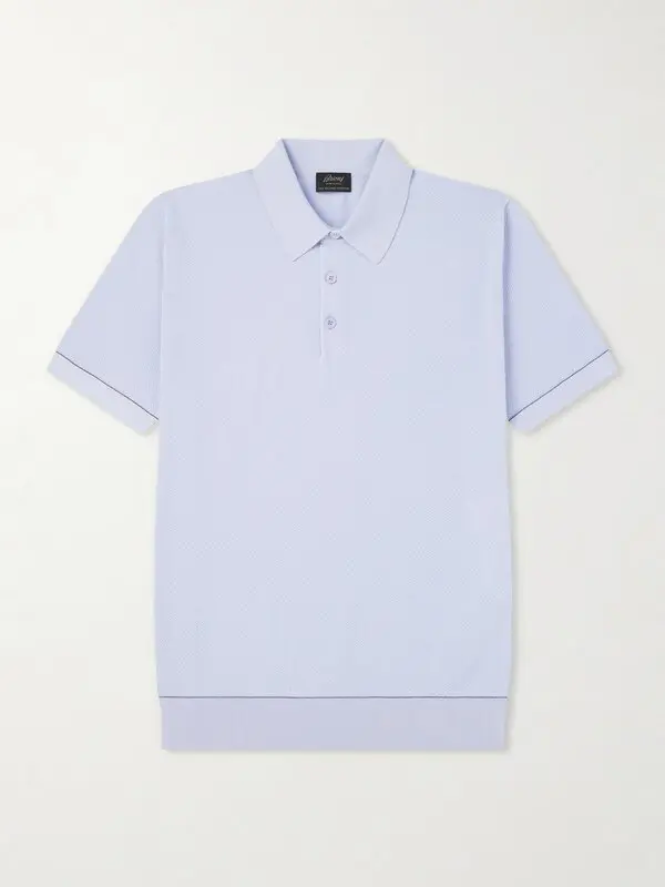 Brioni Sea Island Cotton Polo Shirt