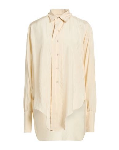 MAISON MARGIELA Oversized Satin Shirt - Sand