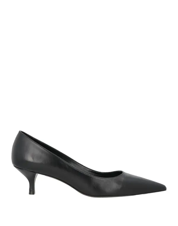 STUART WEITZMAN Leather Pointed Toe Kitten Heel Pumps
