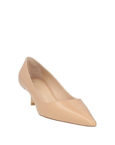 STUART WEITZMAN Leather Pointed Toe Kitten Heel Pumps - Pink
