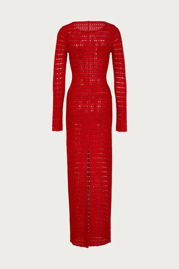 SAME Rosette Crochet Dress