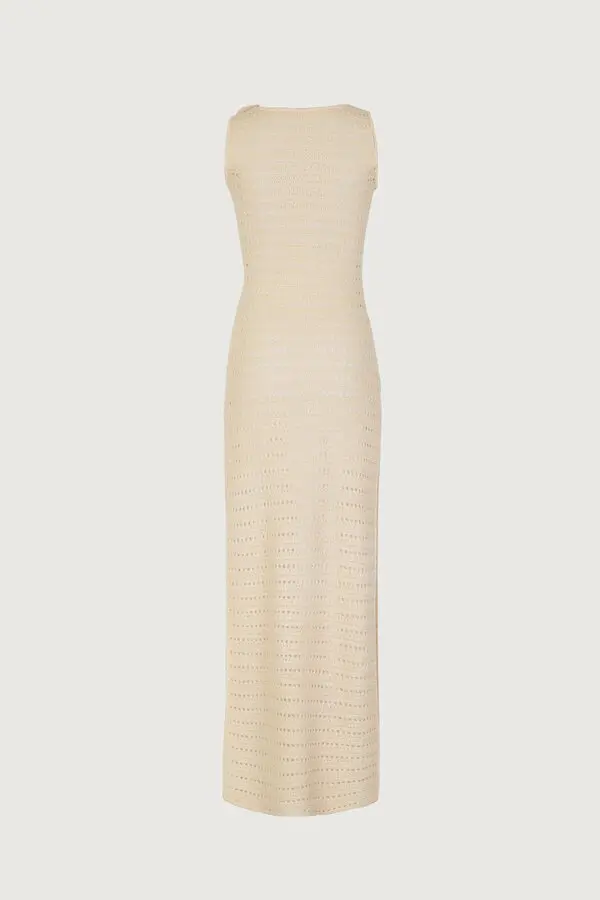 SAME Rosette Sleeveless Crochet Dress