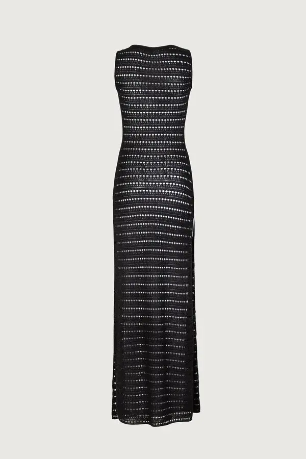 SAME Rosette Sleeveless Crochet Dress