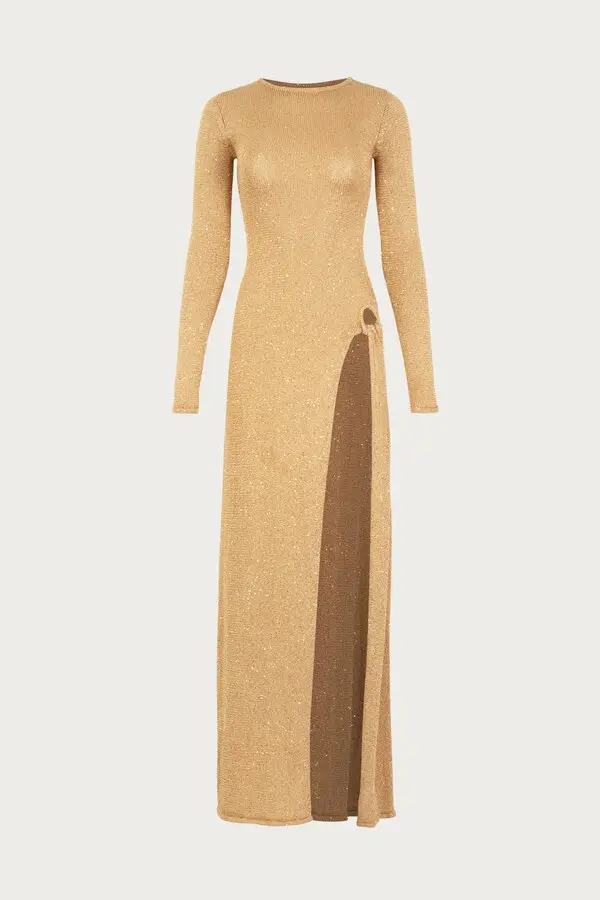 SAME Long Sleeve Twist Dress