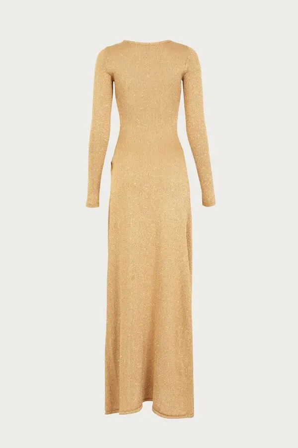 SAME Long Sleeve Twist Dress