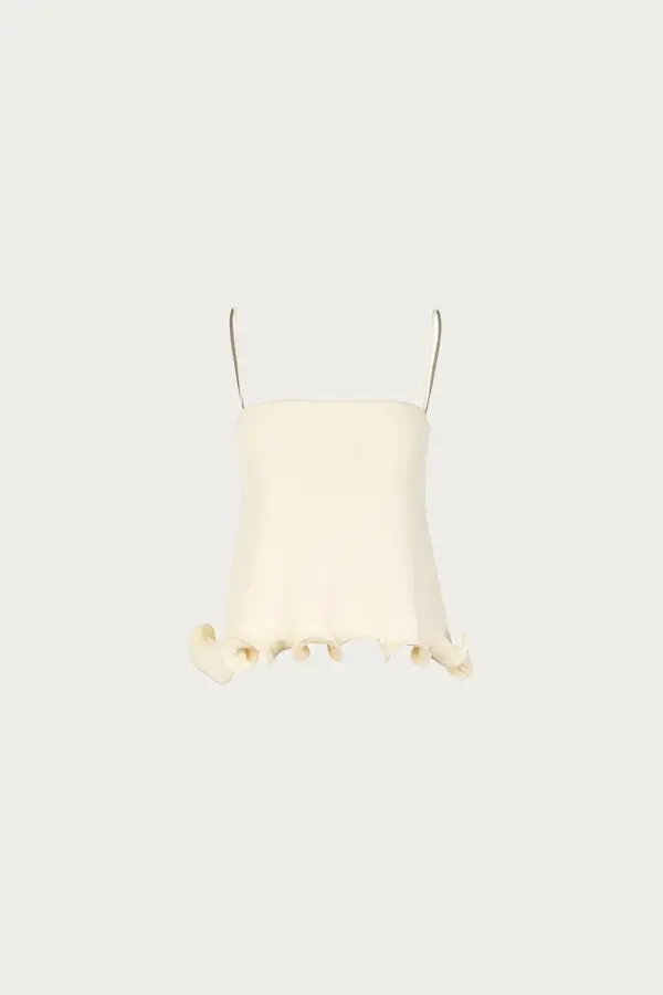 SAME Ruffle Hem Tank Top