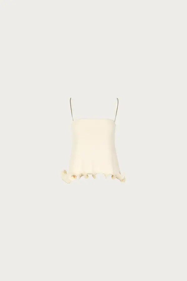 SAME Ruffle Hem Tank Top