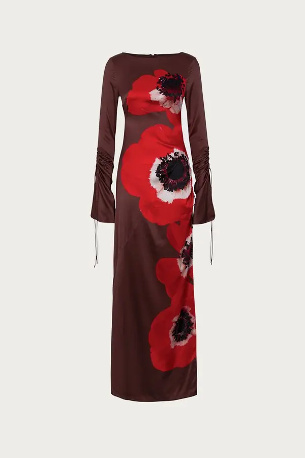 SAME Silk Floral Gown